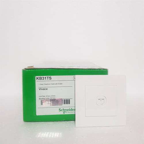 Jual Stopkontak Telepon Schneider Type Vivace KB31TS /Outlet Telepon ...