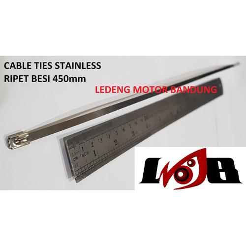 Jual Tali Ripet Besi 45cm Cable Ties Stainless Rivet Klem Wrap - Kota ...