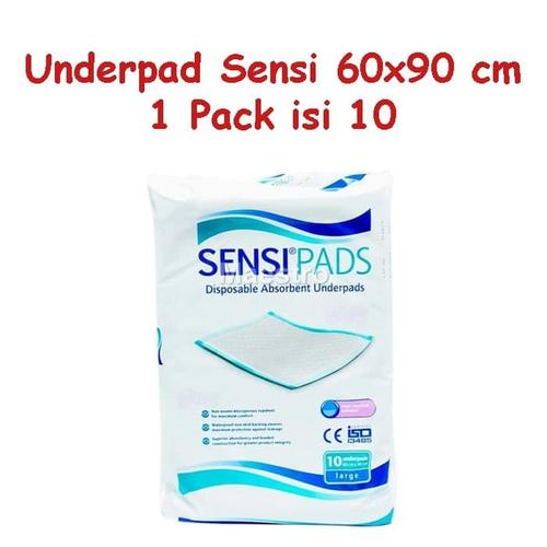 Jual Underpad Sensi Ukuran 60x90 Size L Sensipad Sensipads Pads Perlak ...