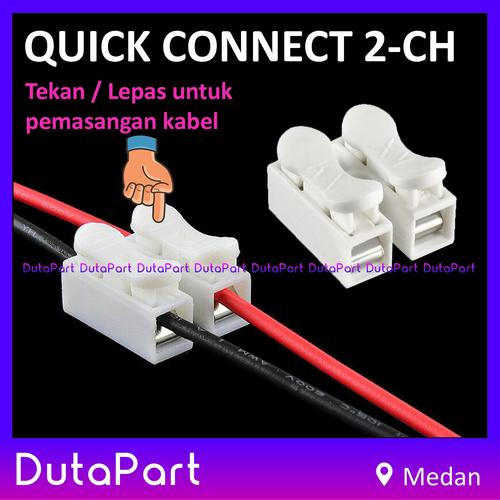 Jual Quick Connect 2 Wire Connector Terminal Sambungan Kabel Listrik CH ...