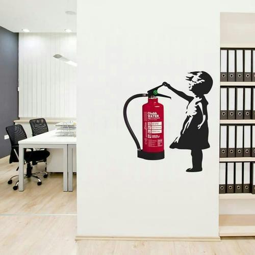 Jual Stiker Pemadam Apar Unik Wall Sticker Dingding Kaca Rumah Kantor ...