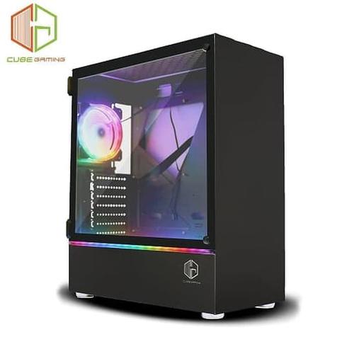 Jual CASING CUBE GAMING KLASSIS BLACK - SIDE TEMPERED GLASS - Kota ...