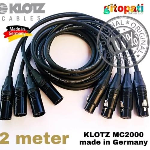 Jual kabel aksesoris sound system KLOTZ MC2000 xlr male to female 2 ...