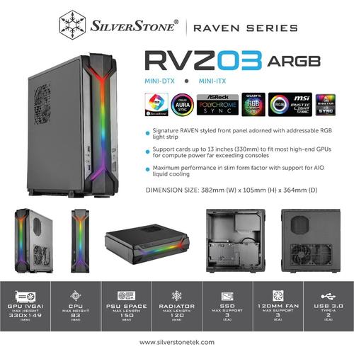Jual Casing Silverstone Raven Series RVZ03 ARGB - Non PSU - Jakarta ...