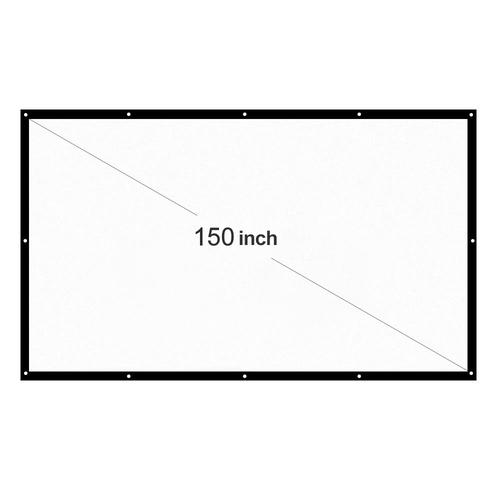 Jual H150 150'' Portable Projector Screen HD 16:9 White Dacron 150 Inch ...