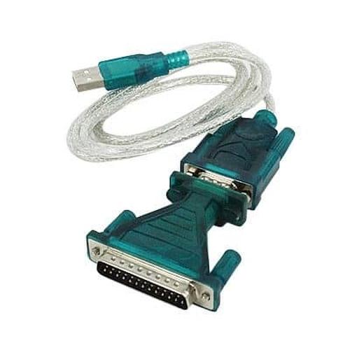 Jual Kabel Printer USB Serial RS232 DB9 combo DB25 Konverter USB Serial ...
