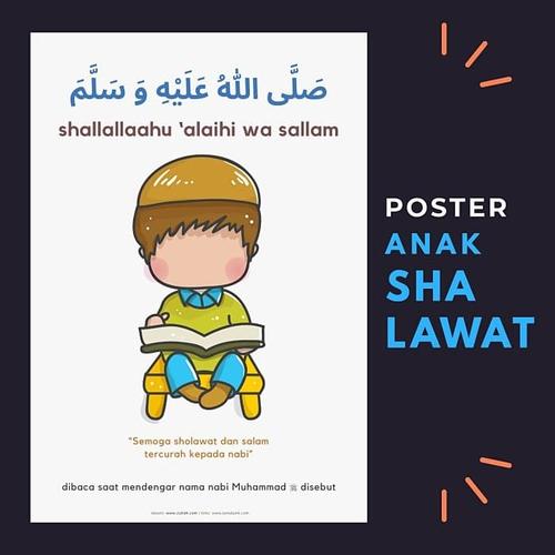 Jual Poster Belajar Membaca Shalawat Nabi untuk Anak-Anak - Kab. Sleman ...