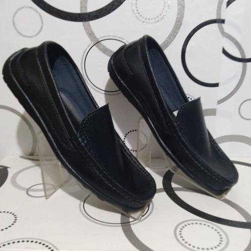 Jual Sepatu Pria santai kulit Casual Slop sepatu Slip On hitam terbaru ...