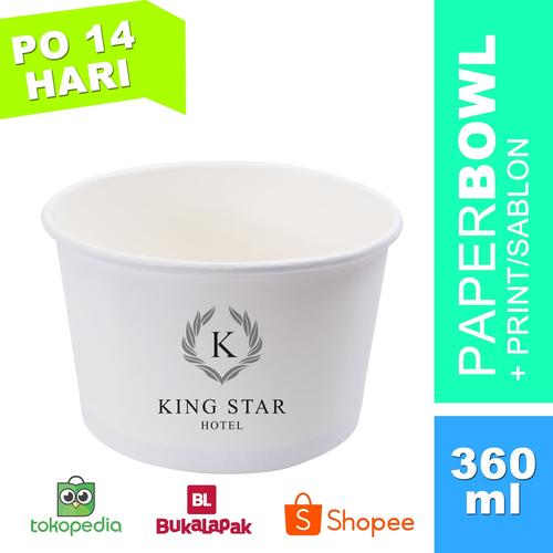 Jual PAPER BOWL + SABLON + TUTUP 360 ML - PO 14 Hari - Kota Tangerang ...