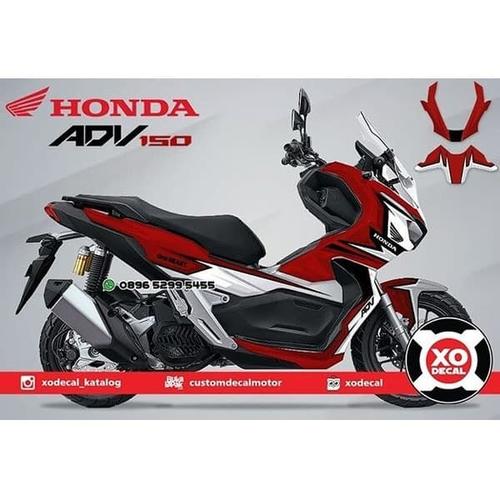 Jual DECAL STICKER HONDA ADV 150 RED SIMPLE DESIGN - Jakarta Barat ...