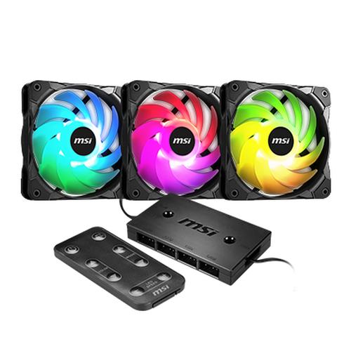 Promo MSI Rainbow Fan Pack (3 Pcs Fan + Controller + Wireless Remote ...