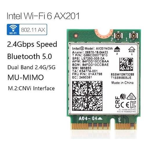 Jual Intel Wifi 6 AX201NGW Bluetooth 5.0 802.11AX Card M.2 AX201 CNVio2 ...