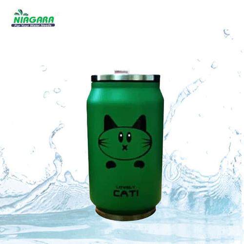 Jual Botol Gelas Kaleng Air Minum Stainless Steel Bentuk Cola 250 ml ...