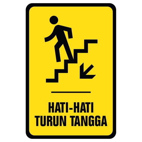 Jual RAMBU HATI - HATI TURUN TANGGA - 20X30CM SIGNAGE - Kota Bandung ...