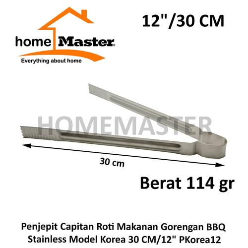 Jual Penjepit Capitan Roti Makanan Gorengan BBQ Stainless Model Korea ...