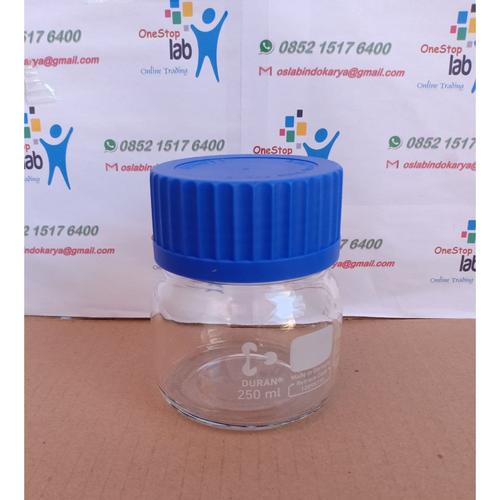 Jual DURAN Laboratory bottle wide mouth 250 ml botol lab mulut lebar ...