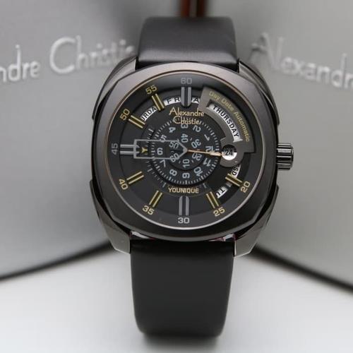 Jual Jam Tangan Pria Alexandre Christie AC 3032 Automatic - Full Black ...