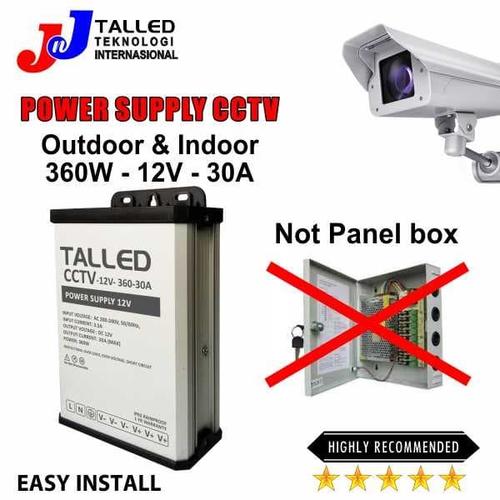 Jual POWER SUPPLY CCTV BOX 12V 360W 12A OUTDOOR- INDOOR GARANSI 1 TH ...