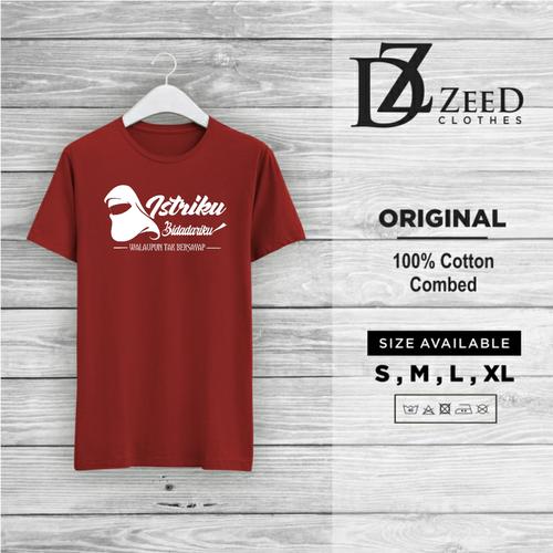 Jual Kaos baju Islami keren 'ISTRIKU BIDADARIKU' PREMIUM - Putih, S ...