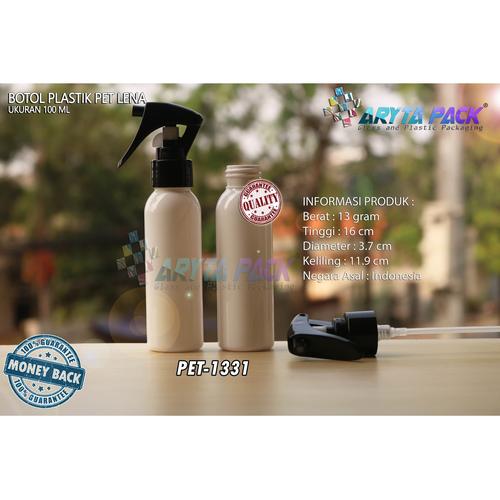 Jual PET1331. Botol plastik 100ml Lena putih susu tutup spray pistol ...