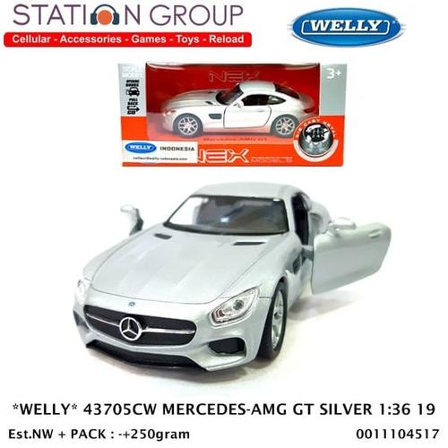 Jual WELLY 43705CW MERCEDES-AMG GT SILVER - BLUE - Kota Samarinda - Station Group 2 | Tokopedia