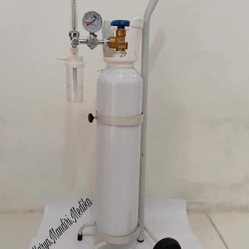Jual Tabung Oksigen Set 3IN1 Siap Pakai ( Tabung,Regulator,Troli ...