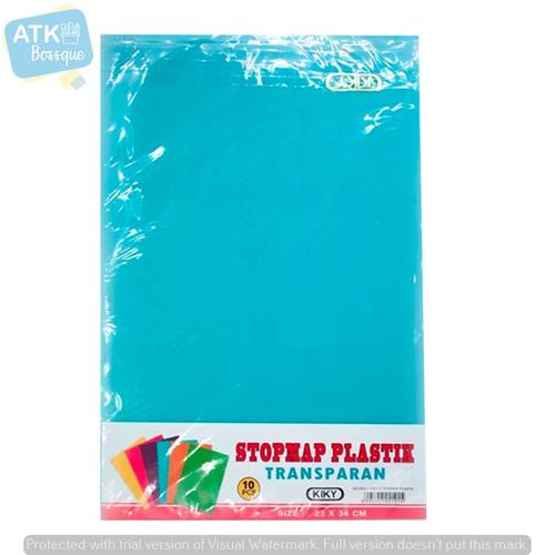 Jual Stop Map L Kiky Plastik Biru Folio F4 FC Warna File Folder Grosir - Kota Bandung ...