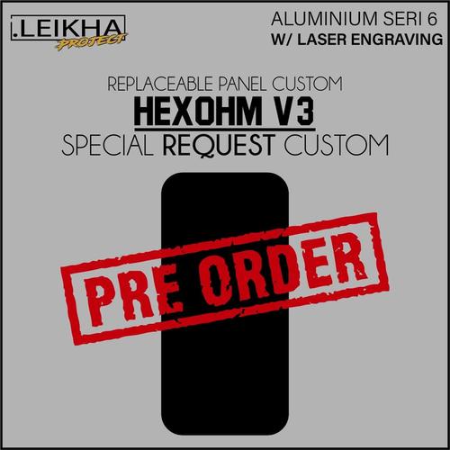 Jual PRE ORDER Panel Backdoor Aluminium + Laser Desain Custom Hexohm V3 ...