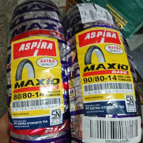 Jual Paket Aspira Maxio RAVE 90/80 & 80/80 ring 14 ban motor tubles ...