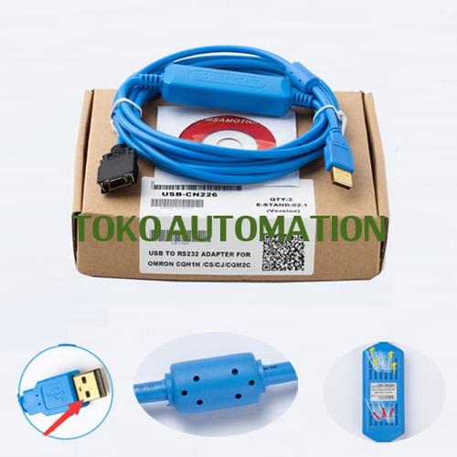 Jual USB CS1W-CN226 CABLE FOR OMRON CS CJ CQM1H CPM2C Series PLC Kabel ...