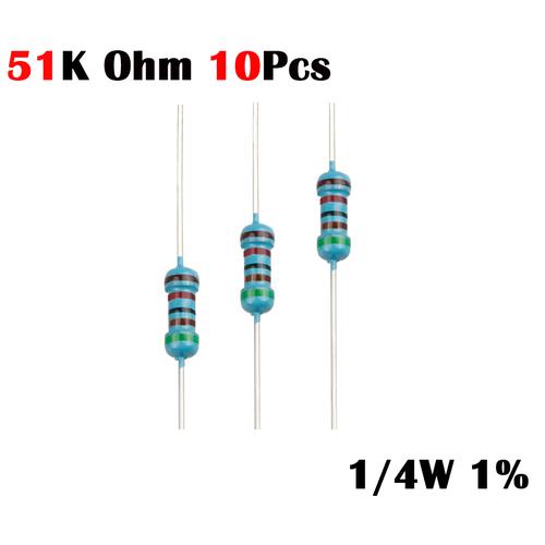 Jual Resistor 51K Ohm 51 K 51K Ohm 1/4W 1% Metal film 10x 10 pcs - Kota ...