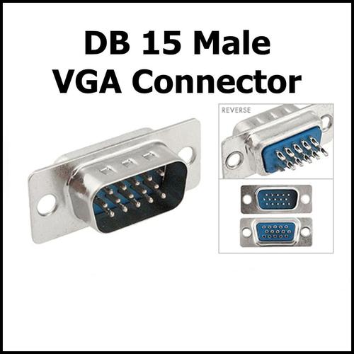 Jual Connector DB 15Pin Male VGA 15 Pin DB15 Jack Konektor Jantan 3 ...