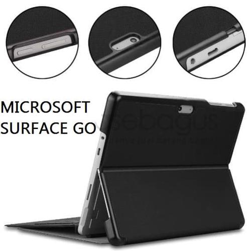 Jual Microsoft Surface Go - Slim Leather Flip Book Stand Case Cover ...