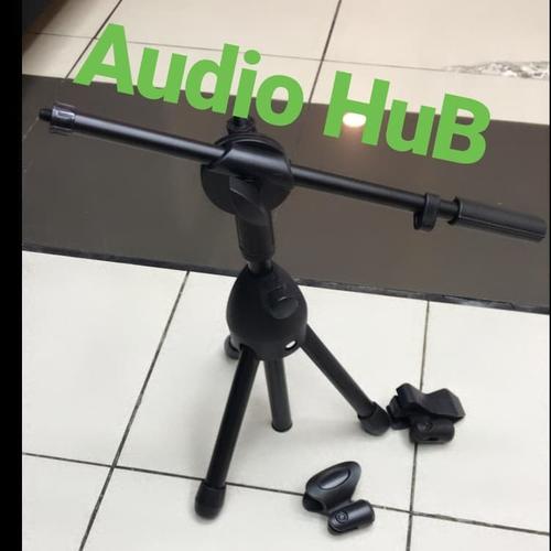 Jual STAND MIC PENDEK TANGGUNG STANDING MIC INSTRUMEN DOUBLE HOLDER ...