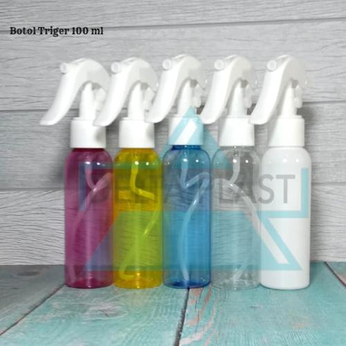 Jual botol spray 100 ml triger putih / botol triger 100ml tutup putih ...