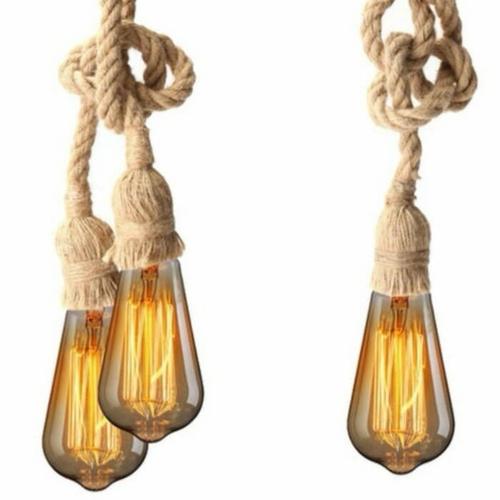 Jual Fitting Gantung Tali Rami Tambang Rope 1M Lampu Edison - Jakarta ...