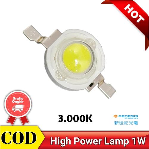 Jual HPL LED 1 Watt Lampu HIGH POWER Warm White Genesis 3.000K - Kab ...