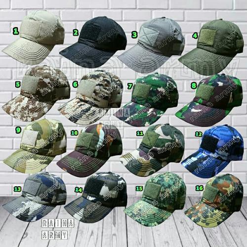 Jual topi army velcro topi tactical bdu TNI ad TNI au TNI al polisi dn ...