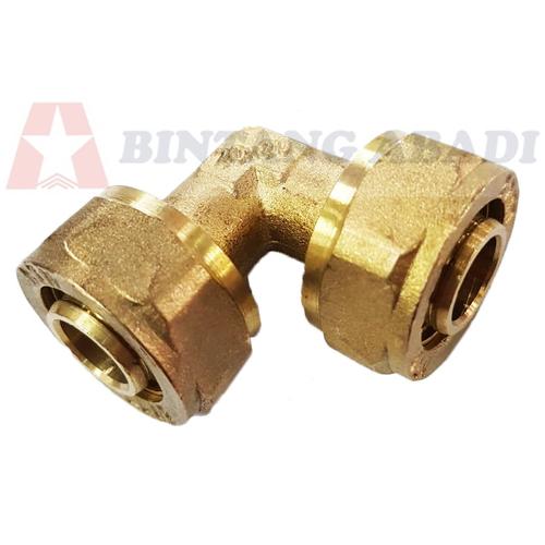 Jual Star Hardware Knee L Polos 3/4" - 20 mm Kuningan Pipa Ripeng Air ...