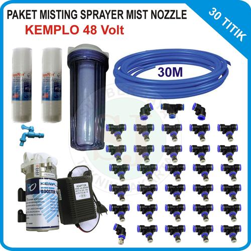Jual Mesin Kabut Embun Walet Lengkap Set 30 Titik Nozzle Pompa Kemflo ...