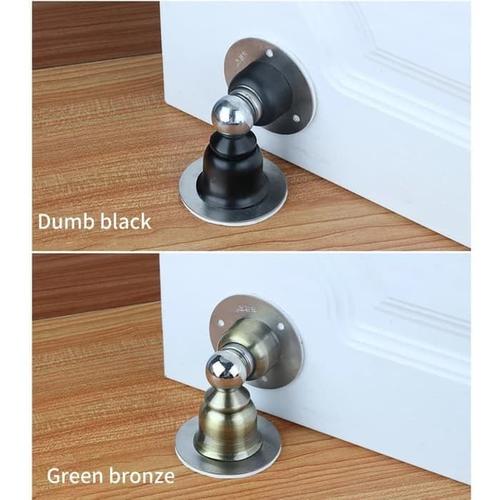 Jual Penahan Pintu Magnet besi round - Magnetic Door Stopper - Putih ...