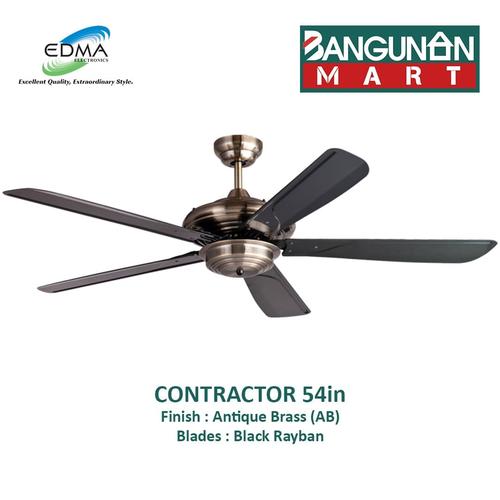 Jual MT EDMA 54 inch Contractor Ceiling Fan Kipas Angin Plafon - White ...