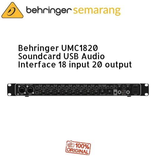 Jual Behringer UMC1820 Soundcard USB Audio Interface 18 input 20 output ...