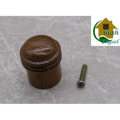 Jual Knob kayu 25 x 30 mm A.E1424 Tarikan laci cabinet handle kayu ...
