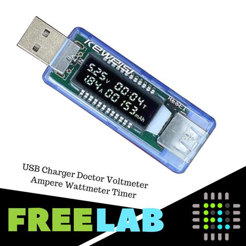 Jual USB Charger Doctor Voltmeter Ampere Wattmeter Timer / USB Tester ...