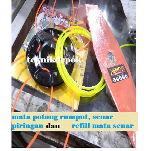 Jual Alat Potong Rumput Gajah 12 inch Mata Senar Nylon cutting Grass ...