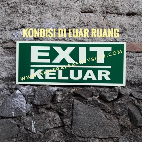 Jual rambu exit 50x20 glow in the dark - Jakarta Barat - sentral safety ...