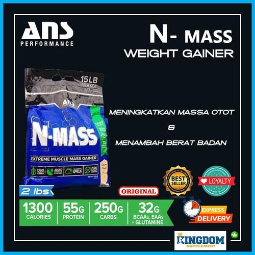 Jual Suplemen Fitness ANS N Mass 2 lbs NMass Weight Gainer Whey Eceran ...