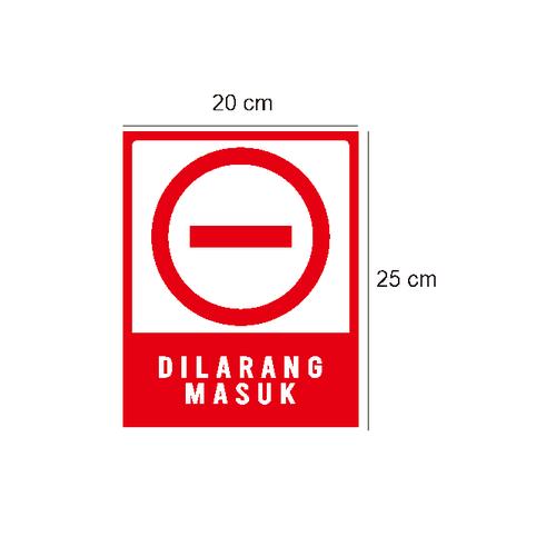 Jual Stiker Vinyl Himbauan Tanda Lokasi Tempat Parkir Arah Dilarang ...
