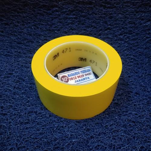 Jual Floor marking tape 3M Lakban lantai 471 Yellow 2"x 33 Mtr - Hitam - Kota Tangerang ...